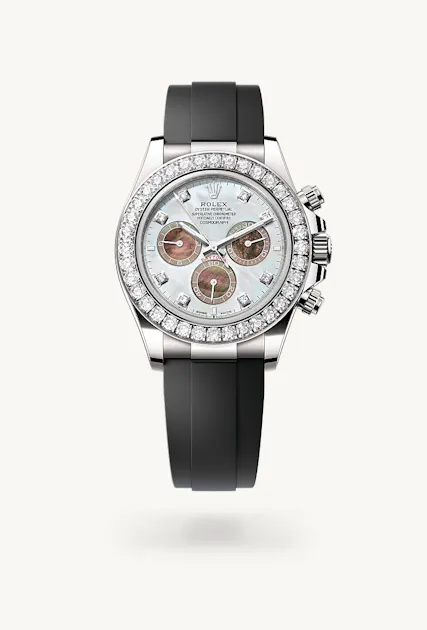 Rolex Cosmograph Daytona in 18 kt white gold, 126589RBR | The 1916 Company